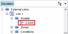 Preparing the Simulation for CGNS File Exchange