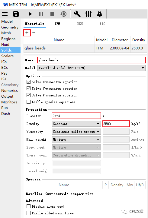 MFIX｜01 二维流化床