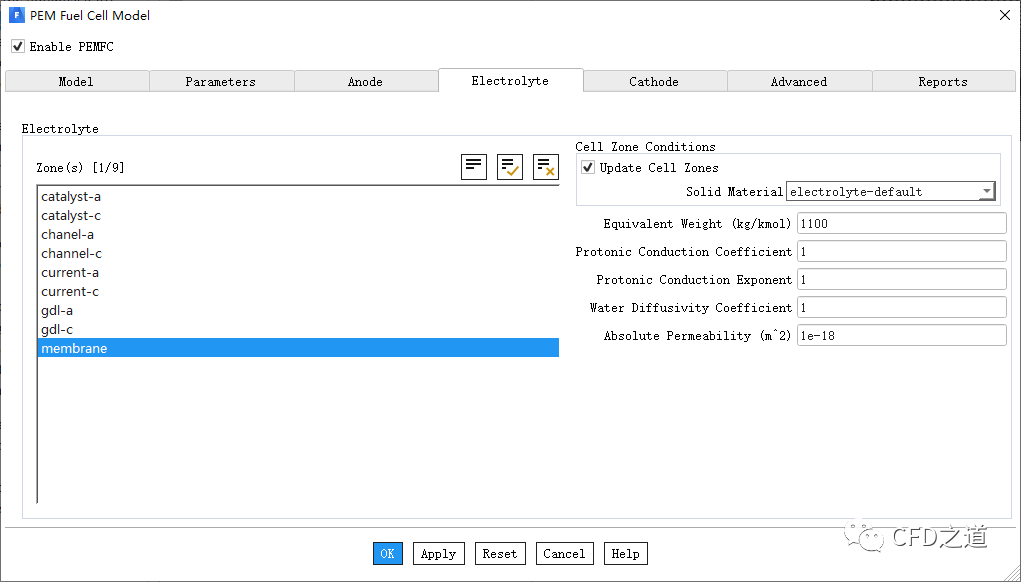 Fluent｜PEM燃料电池
